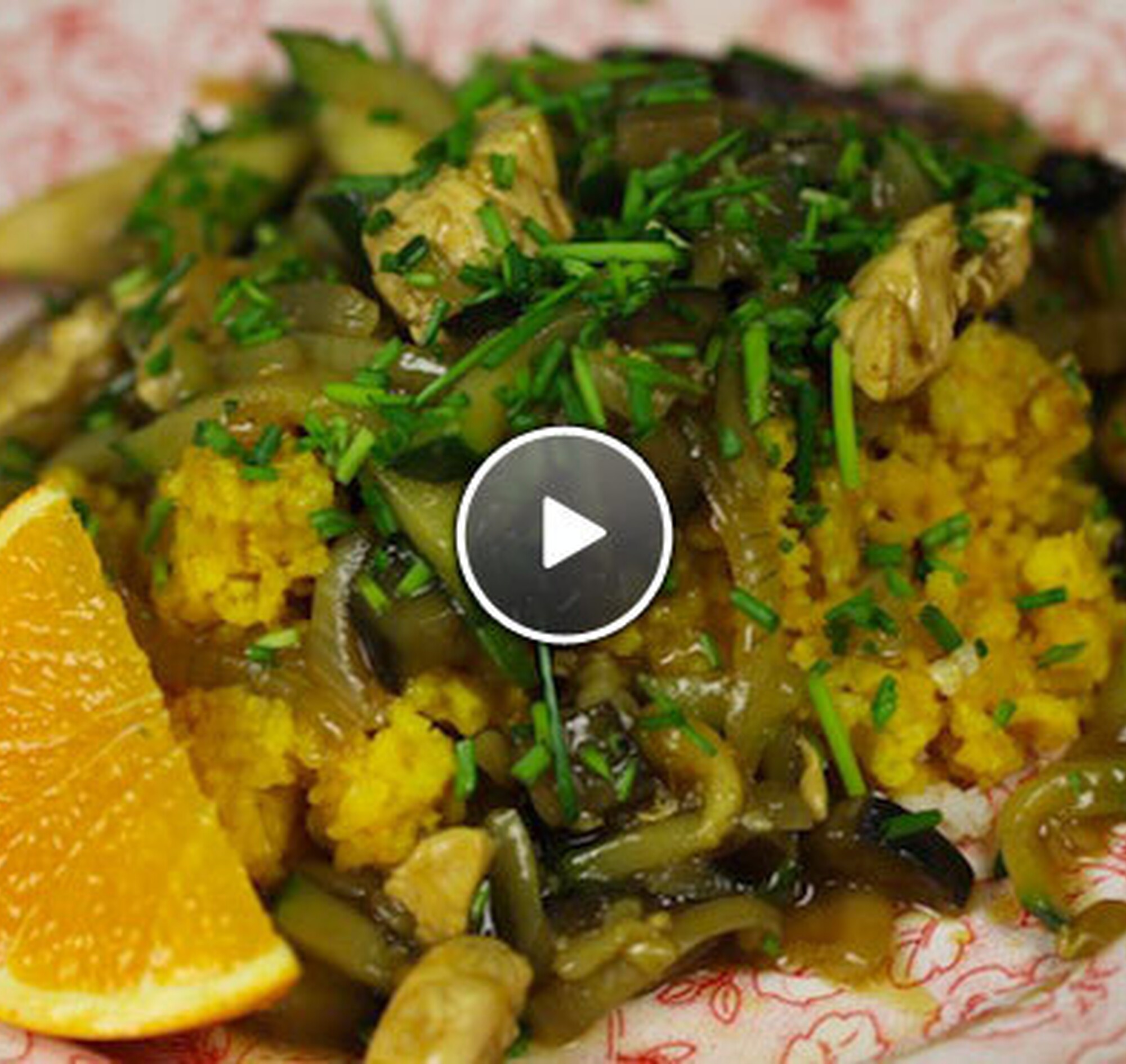 Oosterse kip met gele rijst recept - 24Kitchen