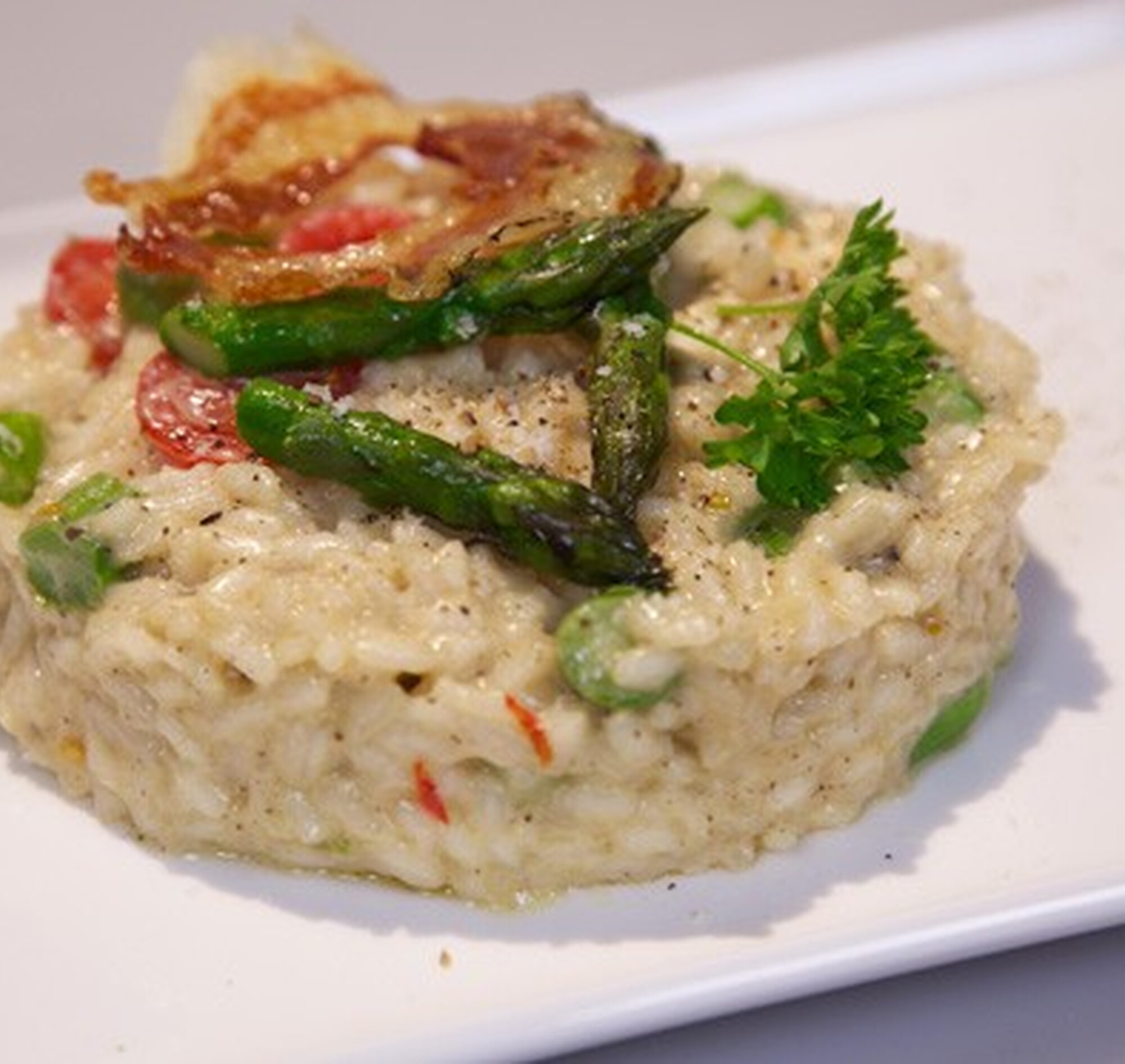 Risotto alla asparagi e tartufo (Risotto met asperges en truffel ...
