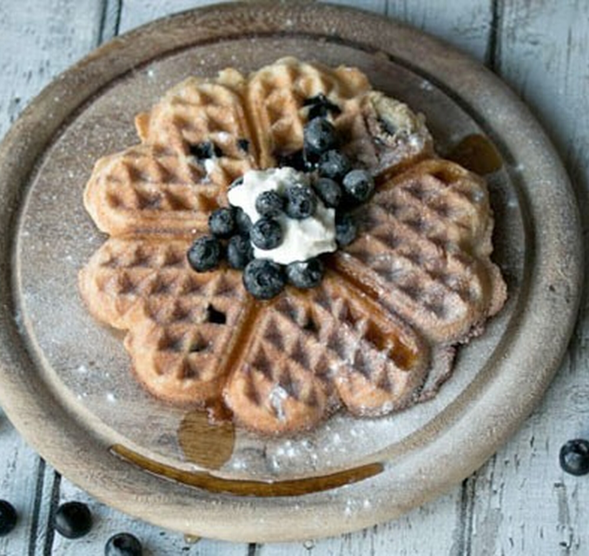 Bosbessen-maïswafels recept - 24Kitchen