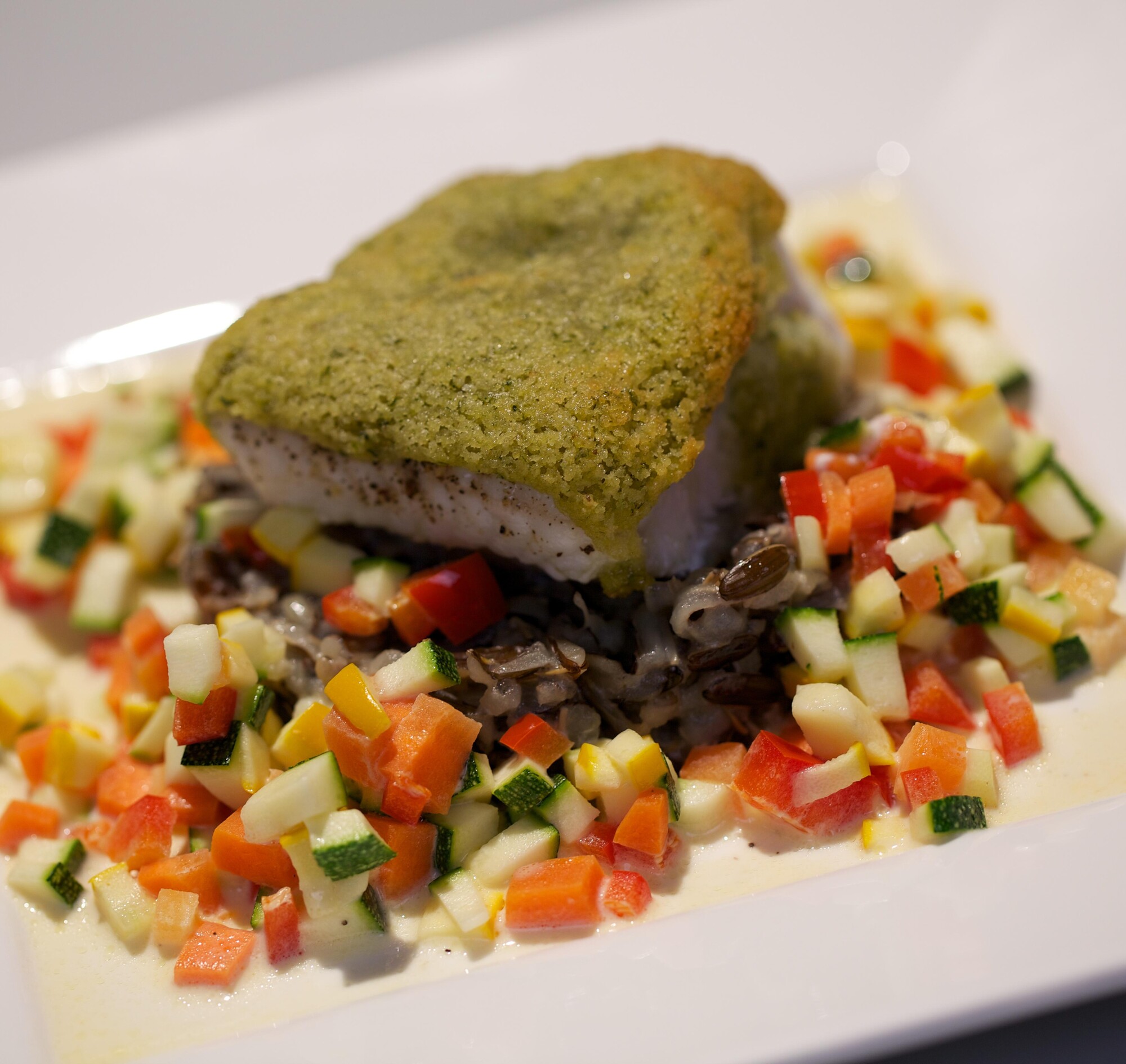 Zeewolf met dragonkorst en groentesaus recept - 24Kitchen