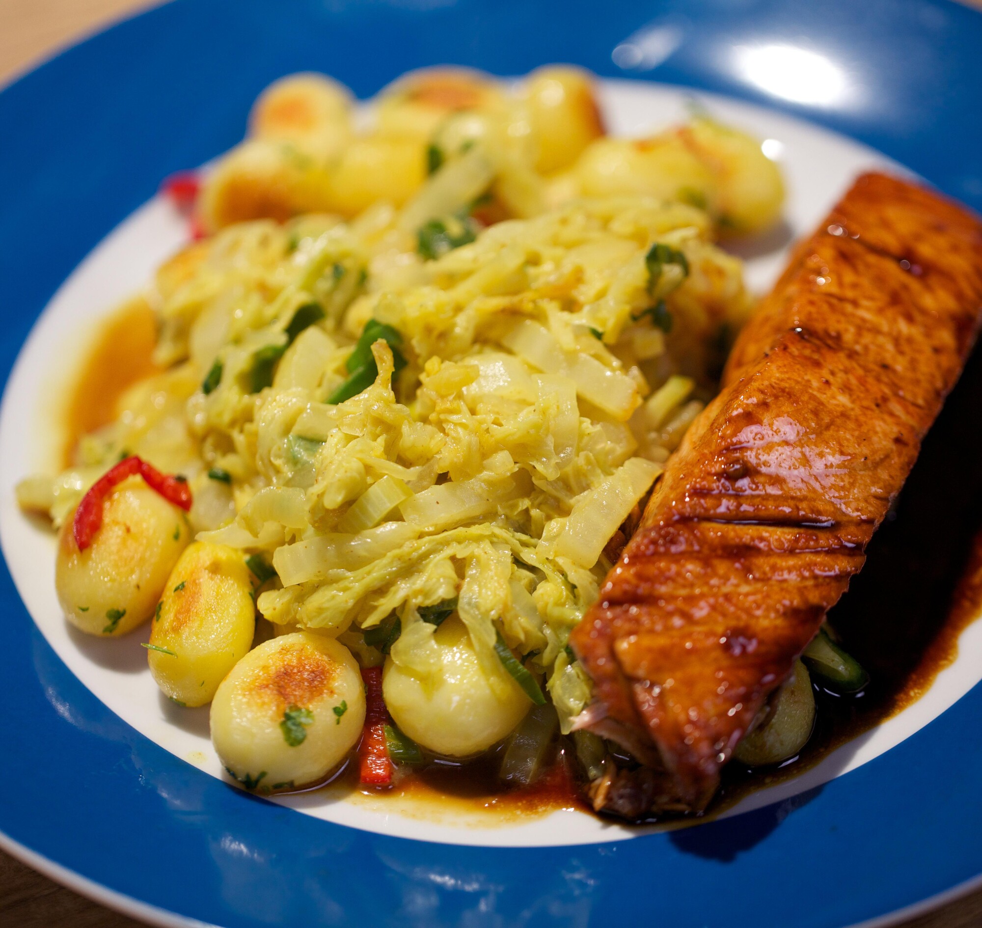 Chinese kerrie-kool met zalm recept - 24Kitchen