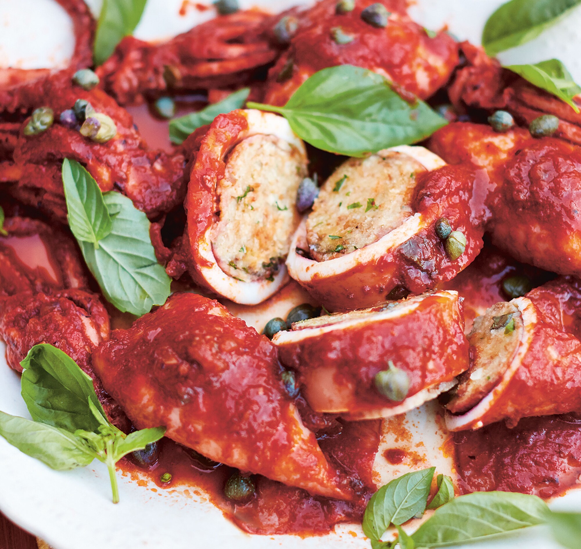 Gevulde gesmoorde inktvis recept - 24Kitchen