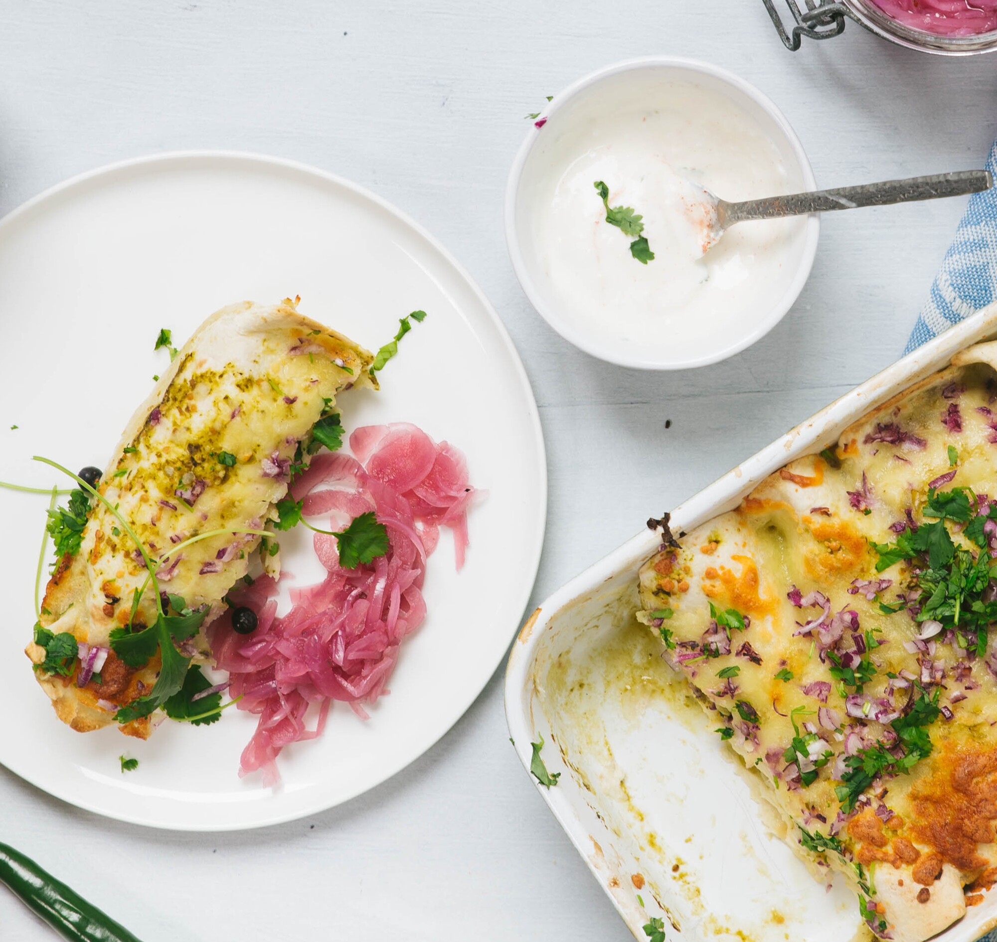 Enchiladas met salsa verde recept - 24Kitchen