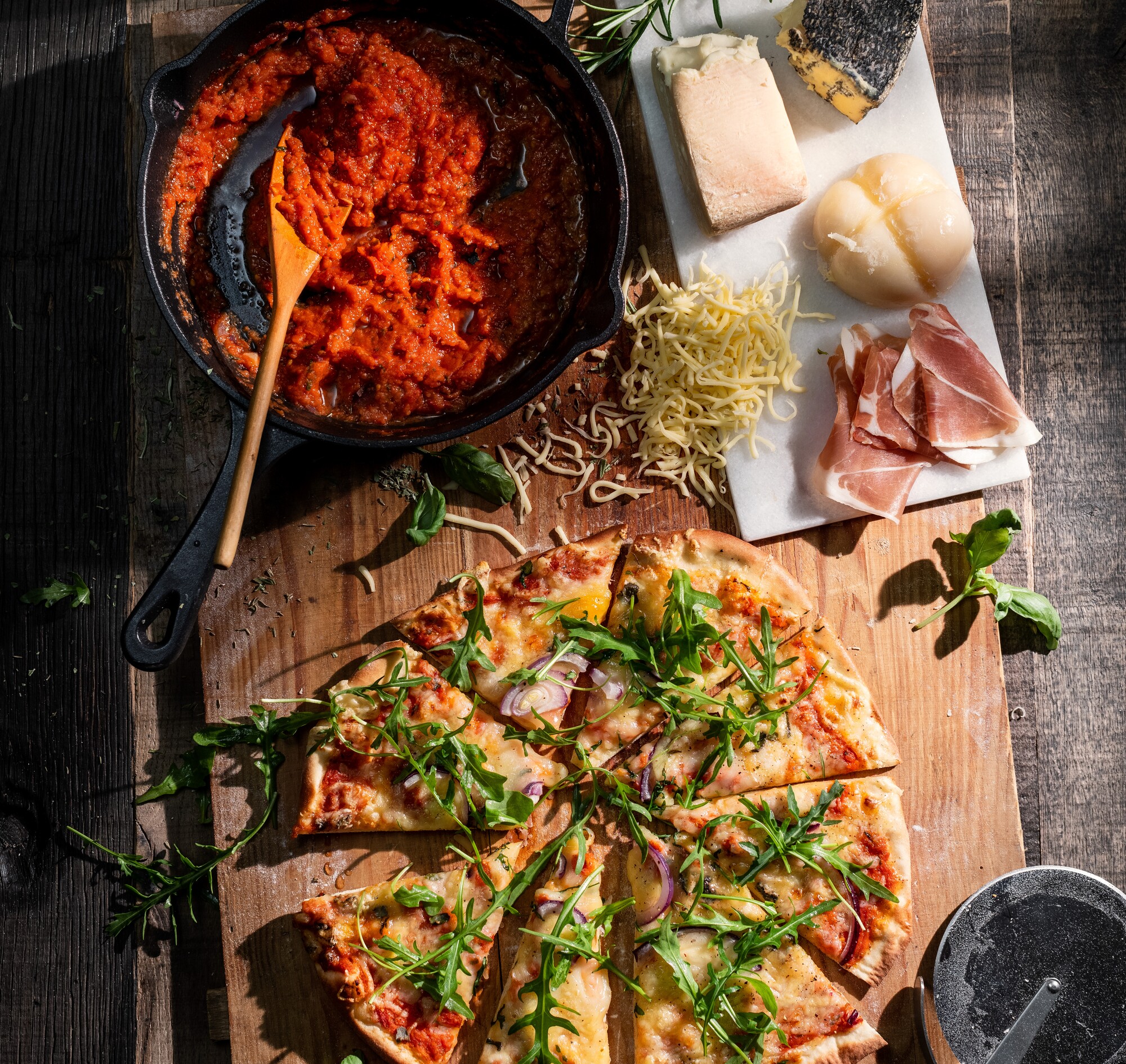 Pizza formaggio van de BBQ - 24Kitchen