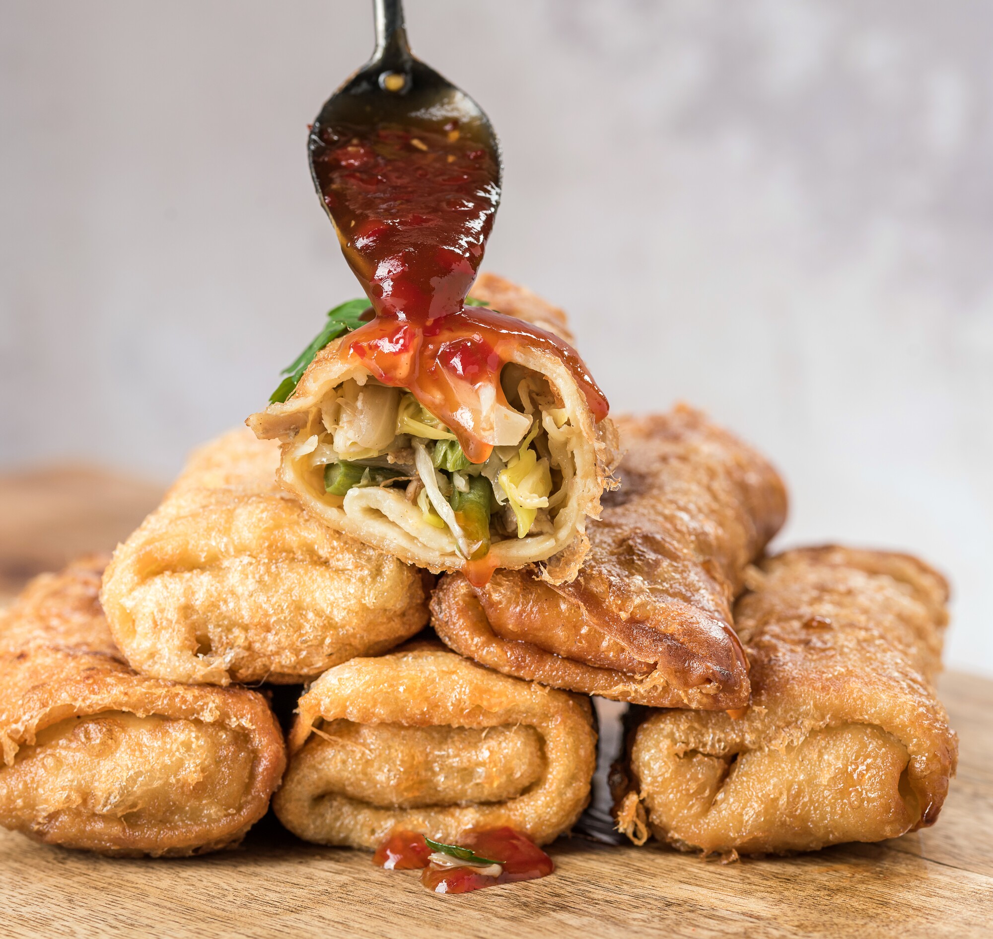 Loempia met kip en groenten recept - 24Kitchen