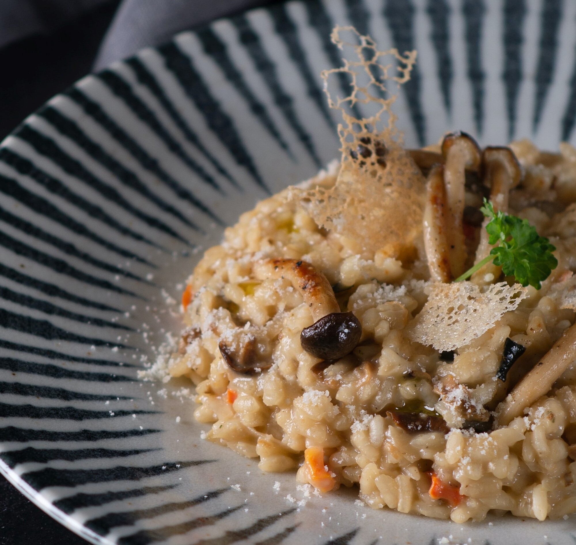Risotto met paddenstoelen en worst I 24Kitchen