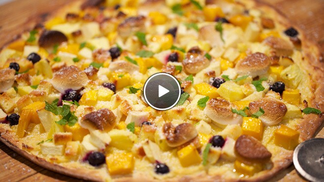 Dessert pizza recept - 24Kitchen