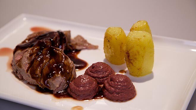 Entrecote met pommes fondant en portjus recept - 24Kitchen