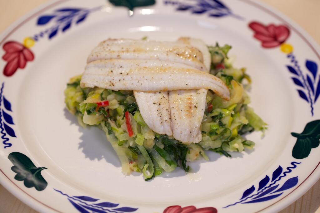 Frisse sliptong met spannende stamppot recept - 24Kitchen