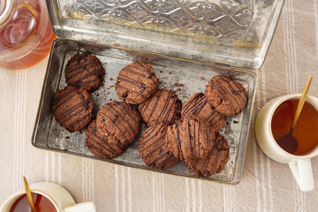 Vegan chocoladekoekjes recept - 24Kitchen