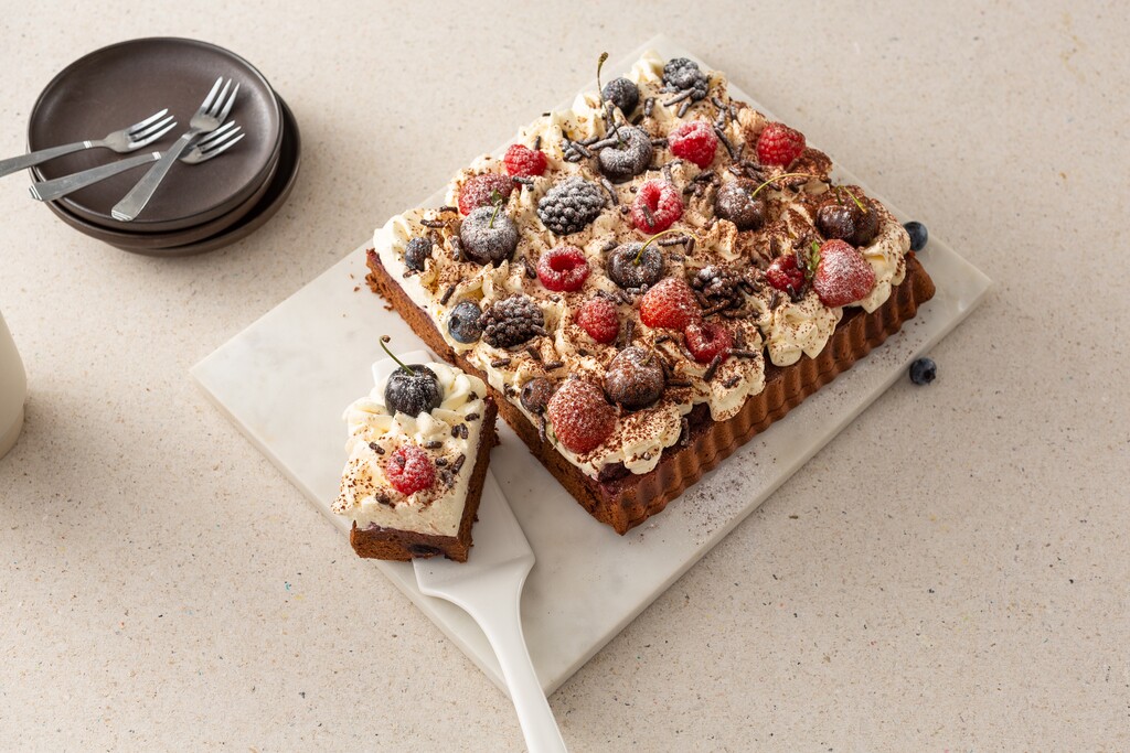 Schwarzwalder kirsch-cake recept - 24Kitchen