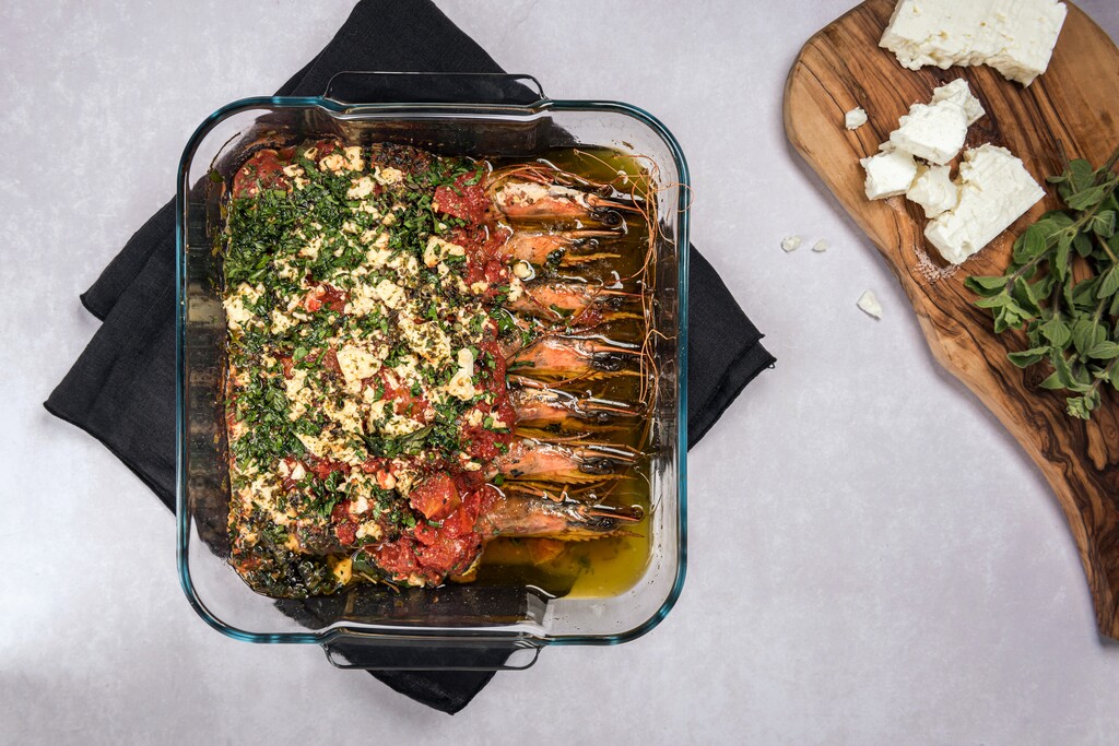 Garides saganaki recept - 24Kitchen