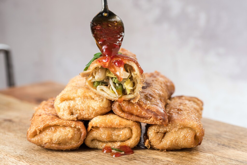 Loempia met kip en groenten recept - 24Kitchen