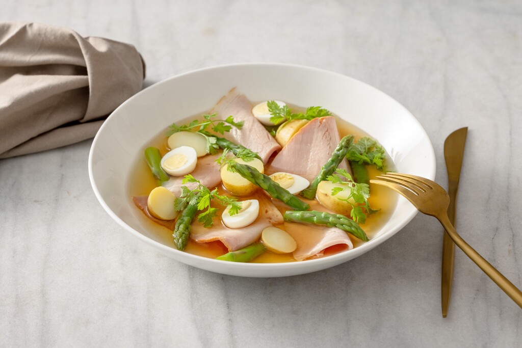 Aspic van Sallandse ham en ei - 24Kitchen