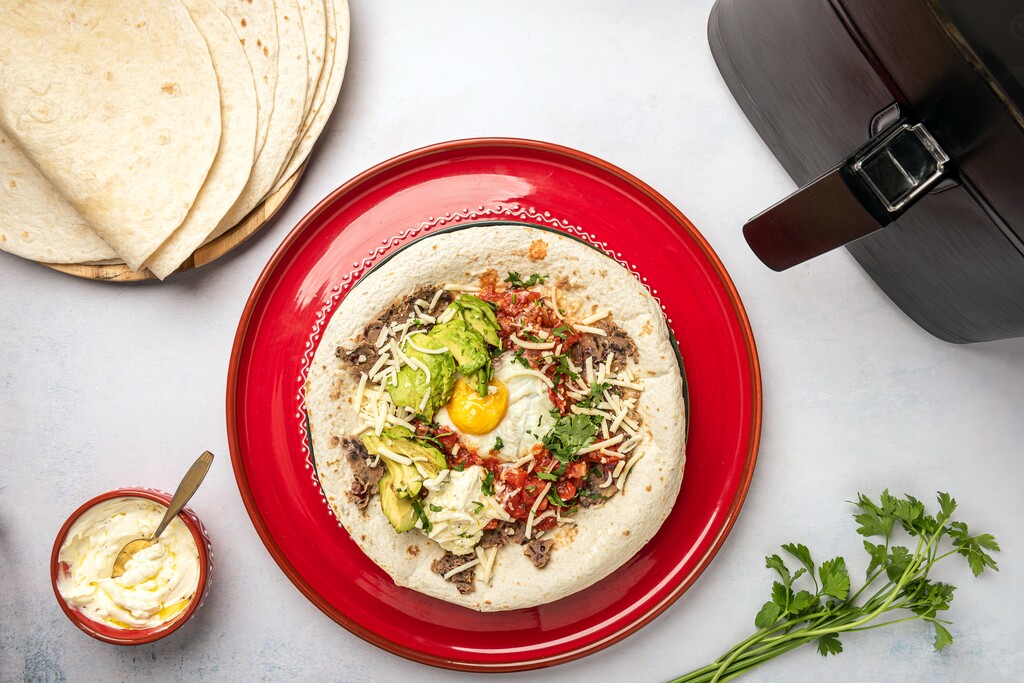 Huevos rancheros uit de airfryer recept - 24Kitchen