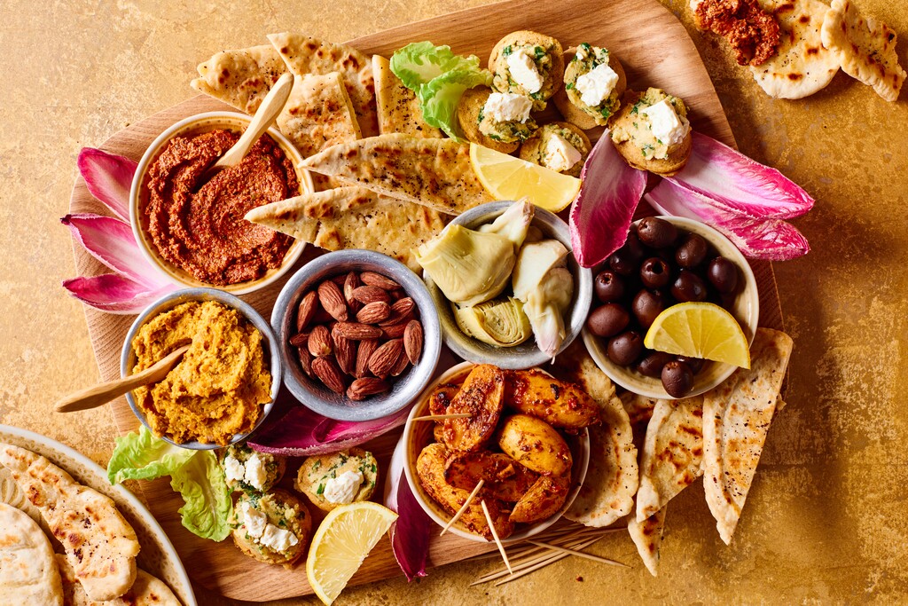 Mezze-plank recept - 24Kitchen